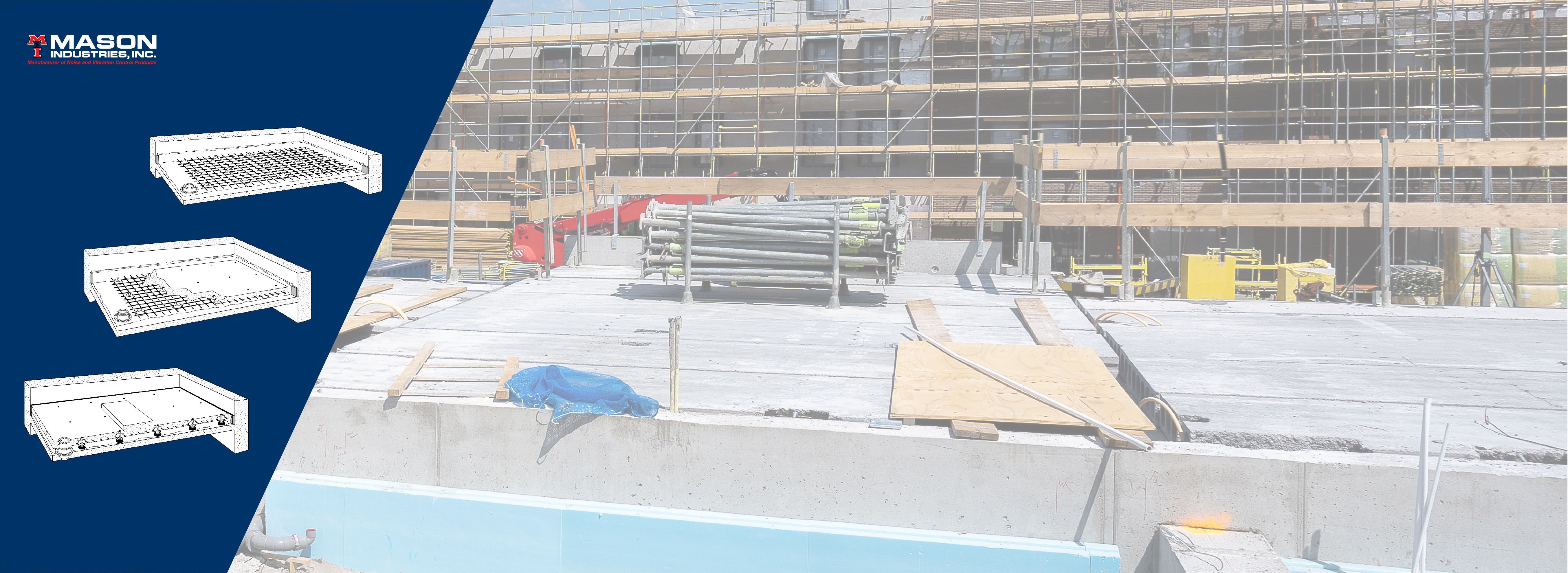 Mason Industries Floating Floor System for Noise and Vibration Isolation